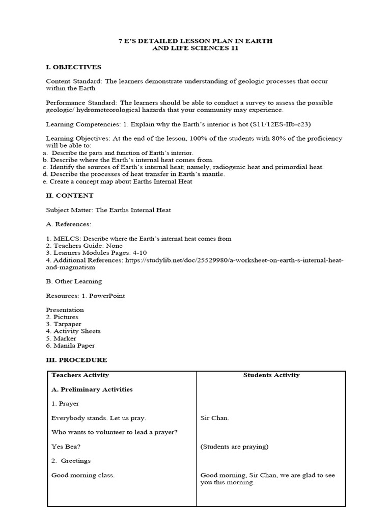 Earth Science Cot 1 | PDF | Radioactive Decay | Nature