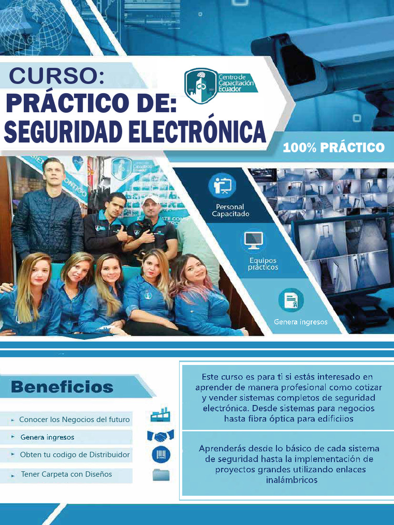 Temario de Seguridad Electronica | PDF | Circuito cerrado de televisión | Grabadora de vídeo digital