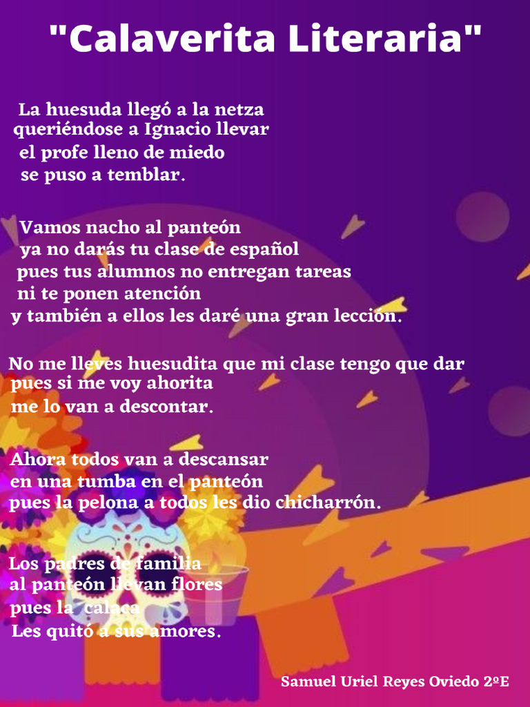 Calaverita Literaria Español | PDF