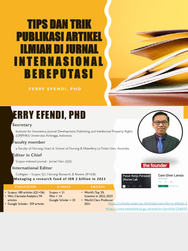 Tips Dan Trik Publikasi | PDF | Systematic Review | Health Research