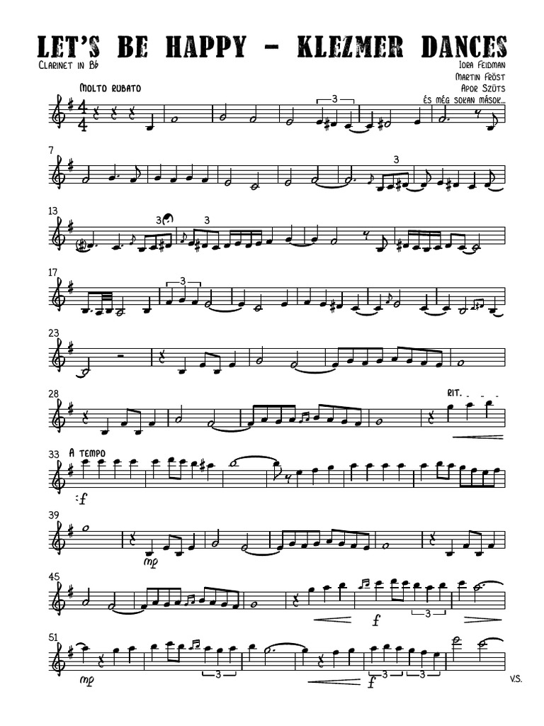 Klezmer Dances Solo Pdf