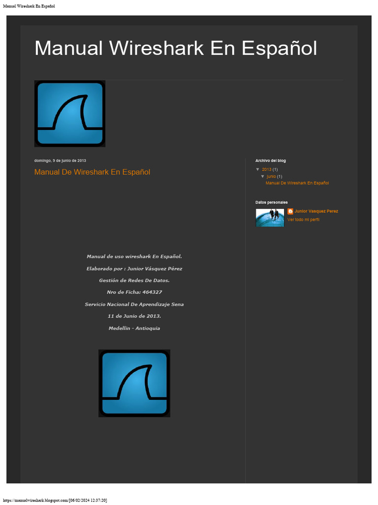 Manual Wireshark en Español. | PDF | Archivo de computadora | Informática