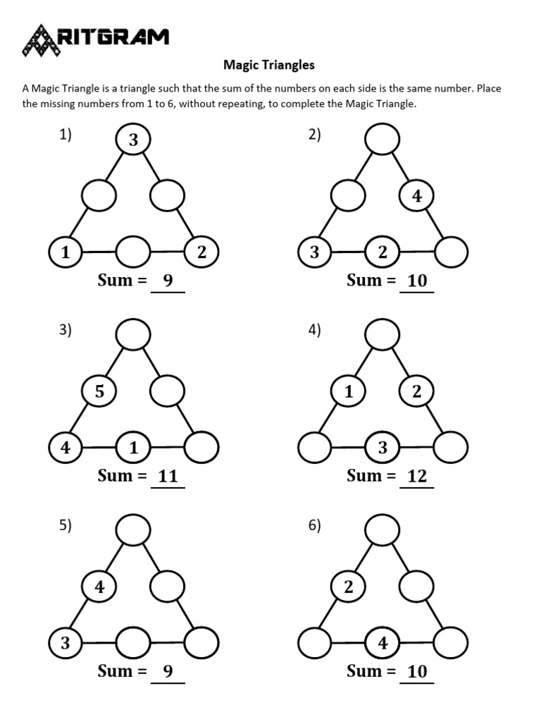 Magic Triangles | PDF