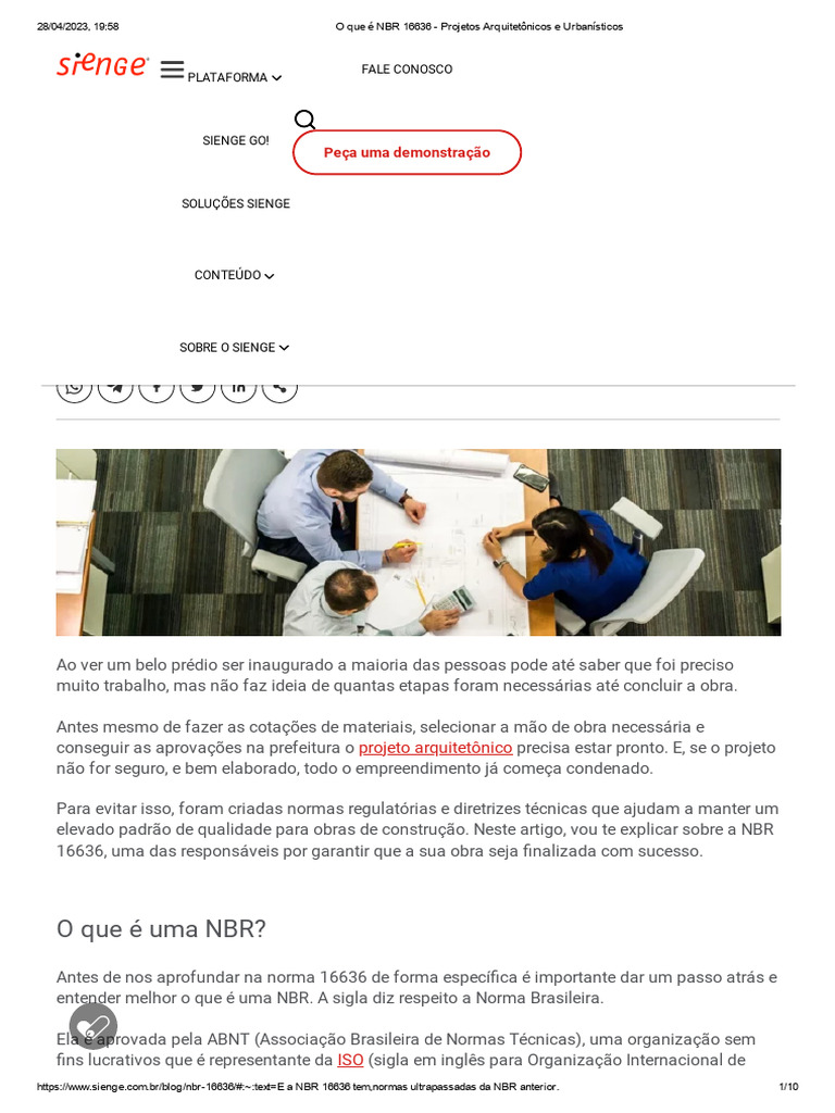 O Que É NBR 16636 - Projetos Arquitetônicos e Urbanísticos | Download ...