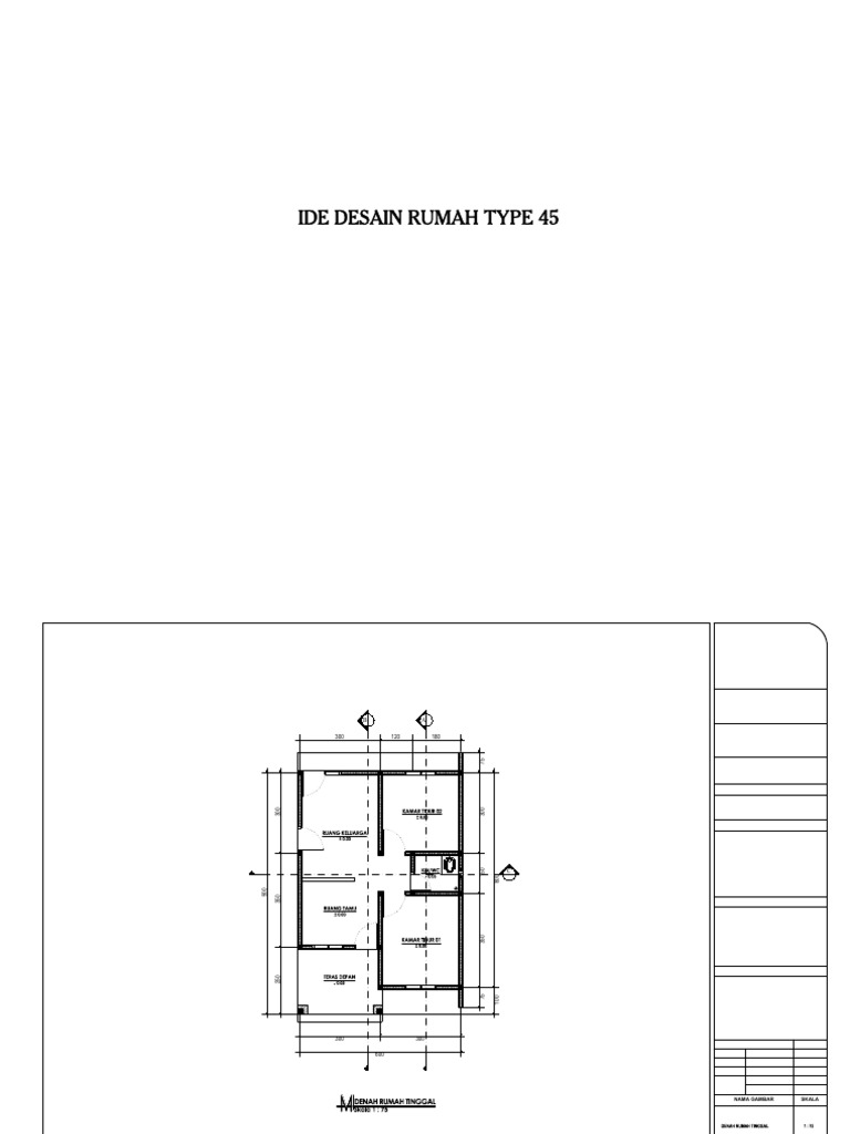 Desain Rumah Type 45 Sederhana | PDF