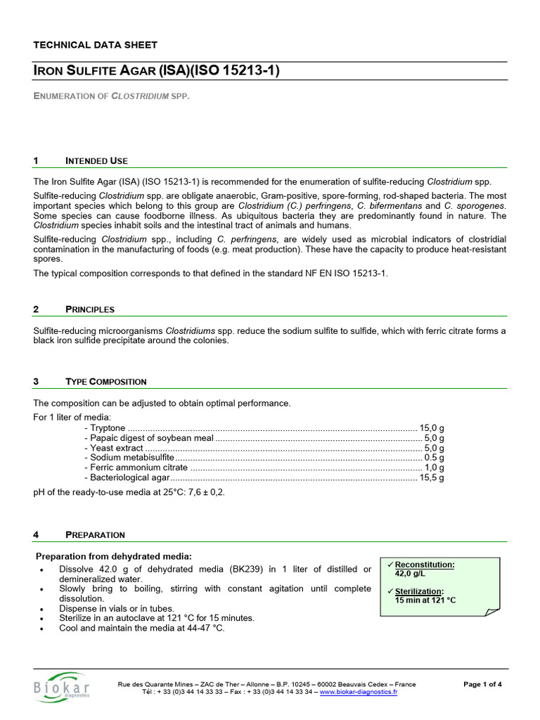 TDS Iron-Sulfite-Agarisaiso-15213-1 BK239 BM235 en V1 | PDF ...