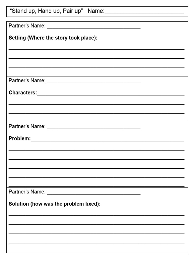 Stand Up Hand Up Pair Up | PDF