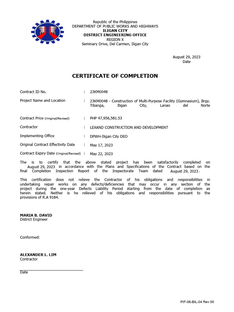 23km0048-First Billing 20% | PDF | Road Surface