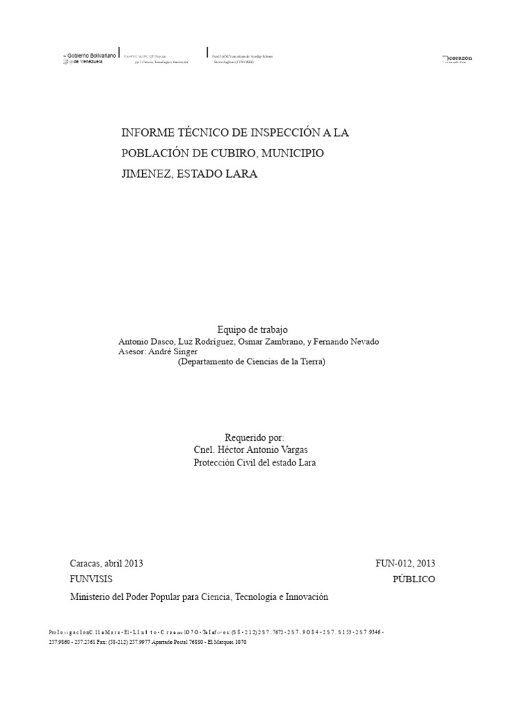 Fdocuments - in - Informe Tecnico Cubiro Proct Civil | PDF