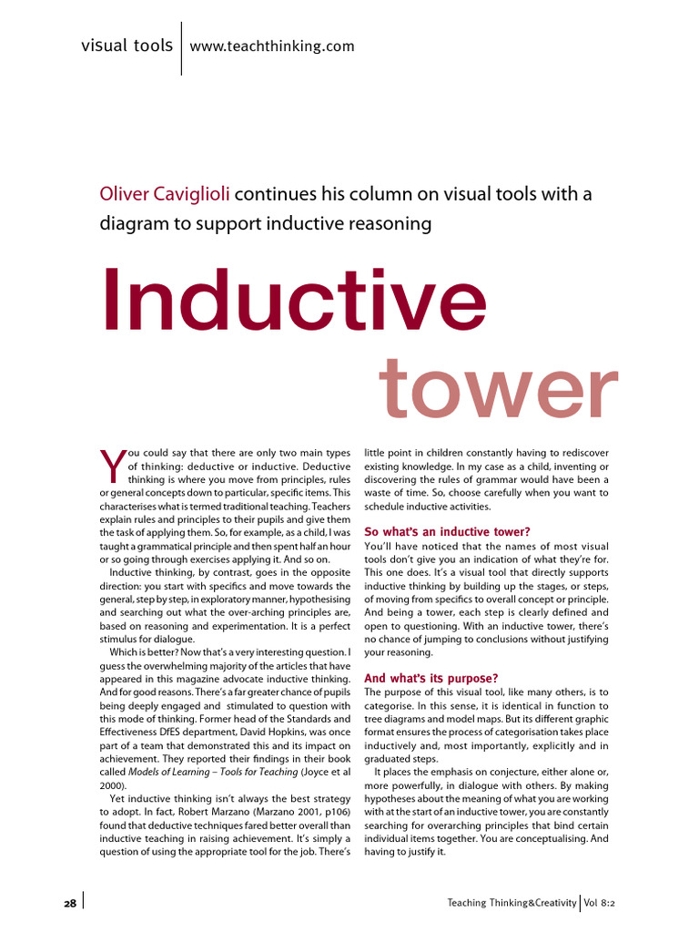 Inductive Tower | Download Free PDF | Inductive Reasoning | Thought