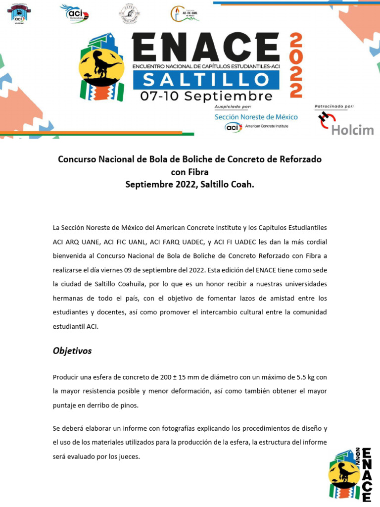 Bases Concurso Enace 2022 | PDF | México