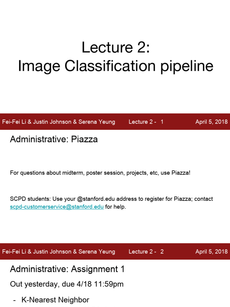 cs231n 2018 Lecture02 | Download Free PDF | Cross Validation (Statistics) | Statistical ...