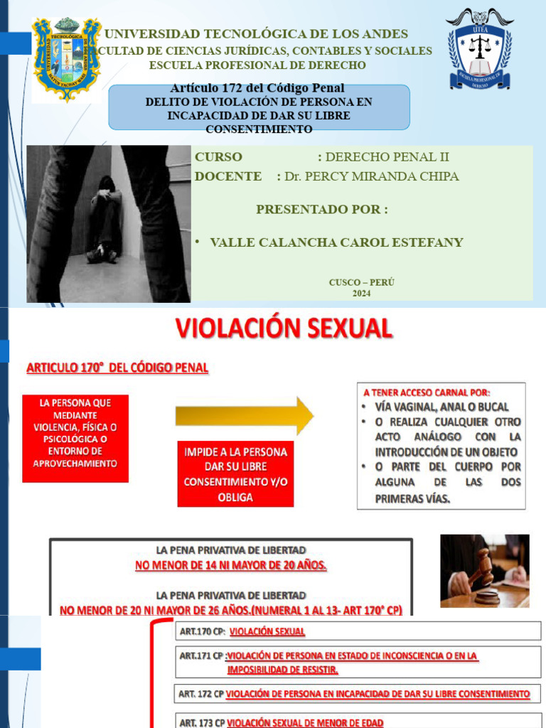 Penal Ii - Art172 Violacion Con Dis | PDF | Violación | Derecho penal