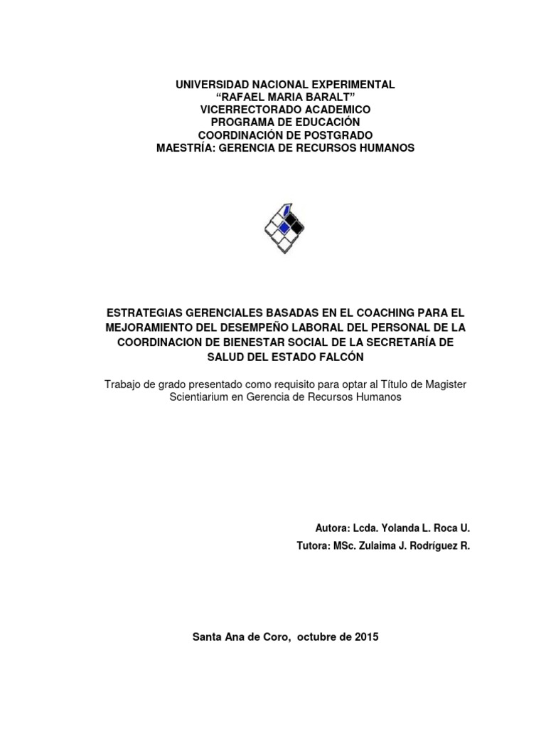 Nueva TG - Corregida - Yolanda | PDF | Gestión de recursos humanos | Liderazgo