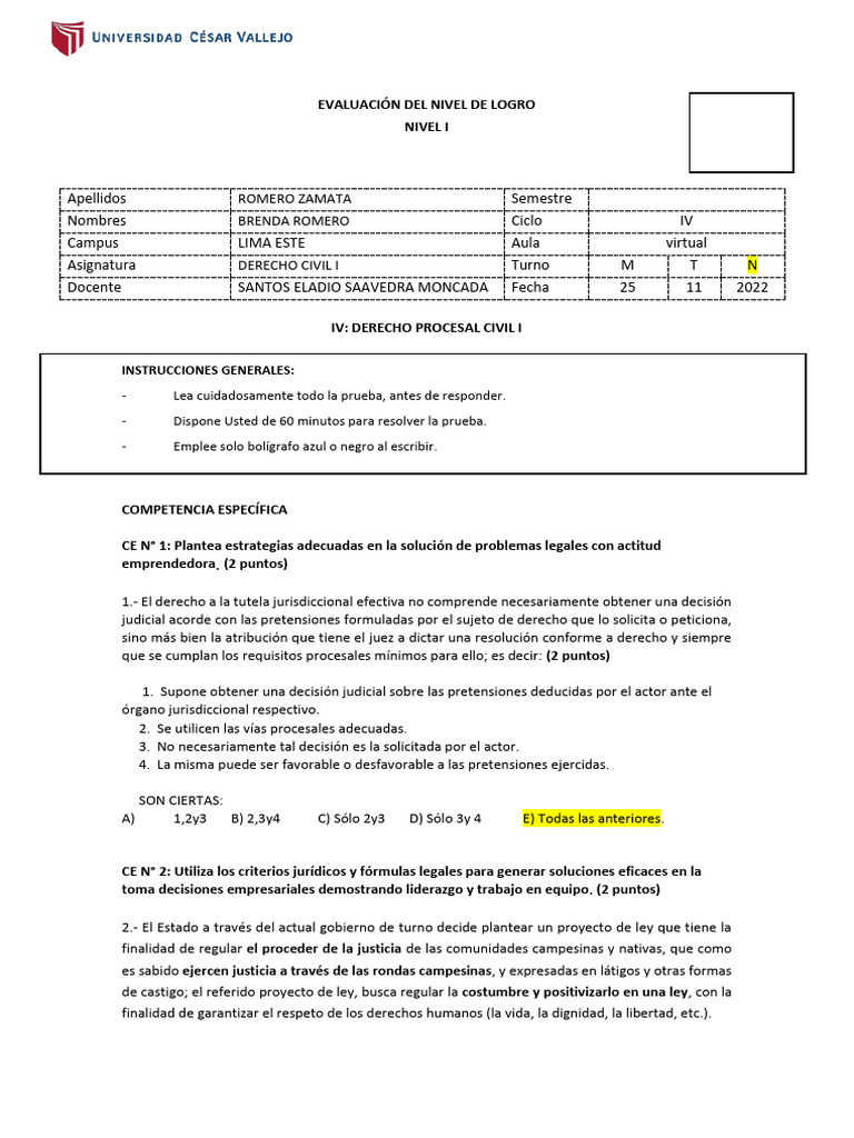 Pruebas de Nivel de Logro - SEGUNDA PRUEBA | PDF | Derecho penal | Mercurio (Elemento)