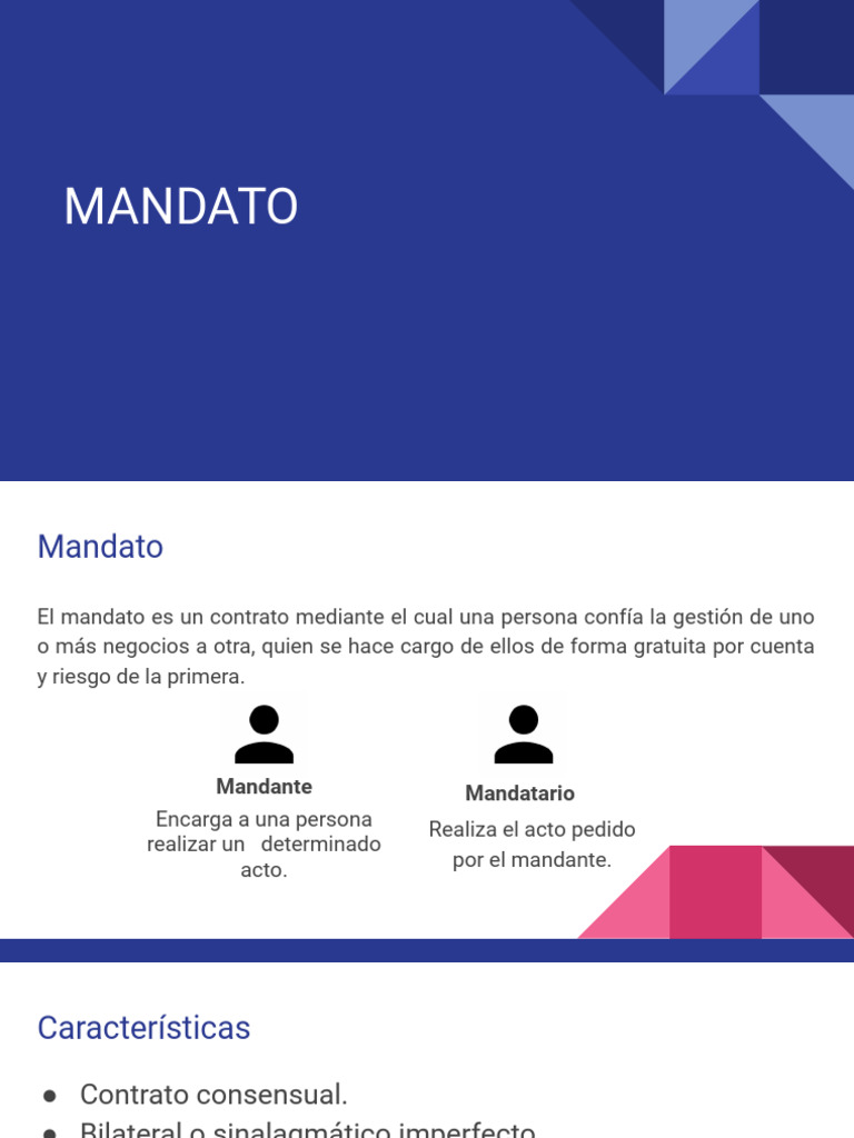 Mandato y Mandatum Pecuniae Credendae | PDF | Daños y perjuicios | Justicia