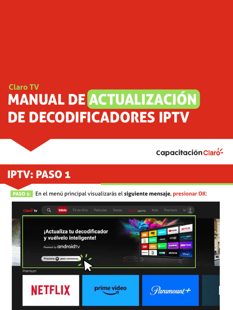 Manual Actualización Decodificador Iptv - Zte - b866v2 | PDF | Informática