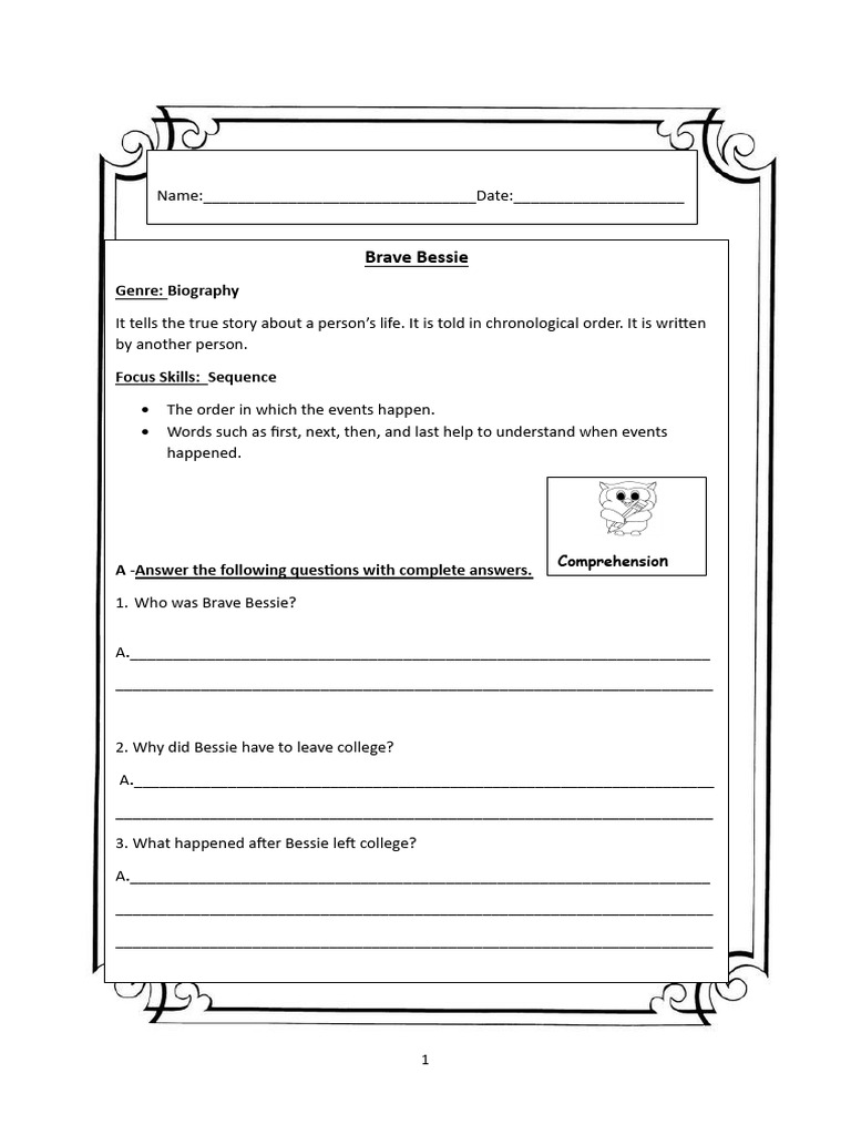 Brave Bessie Q | PDF