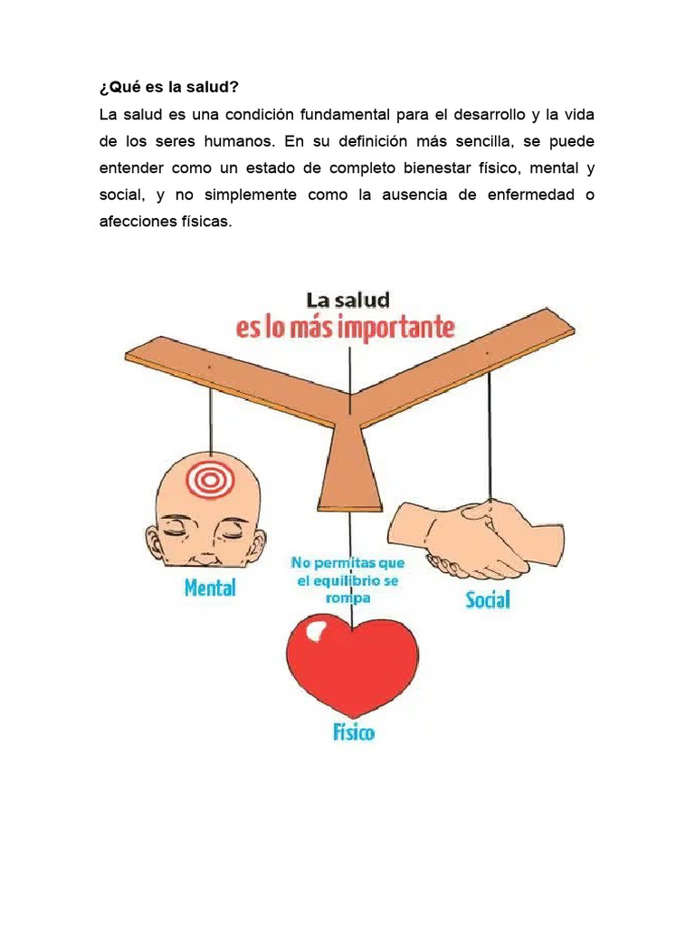 Qué Es La Salud | PDF