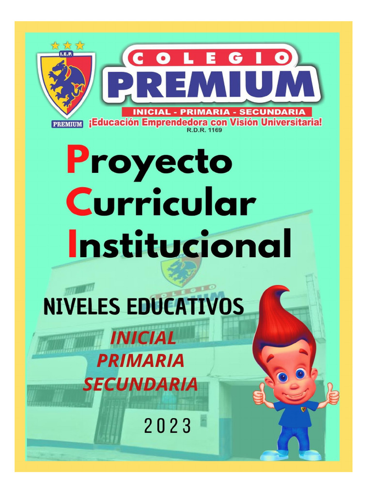 Pci - Proyecto Curricular Institucional 2024 | PDF | Plan de estudios ...