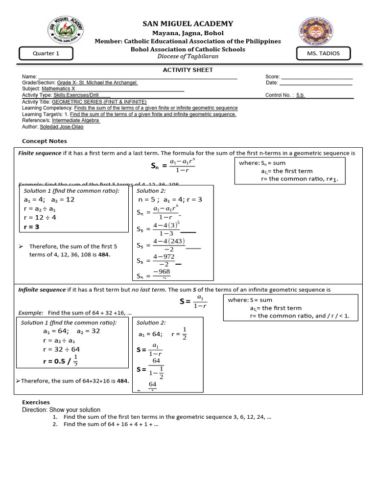 5.b | PDF | Sequence | Geometry