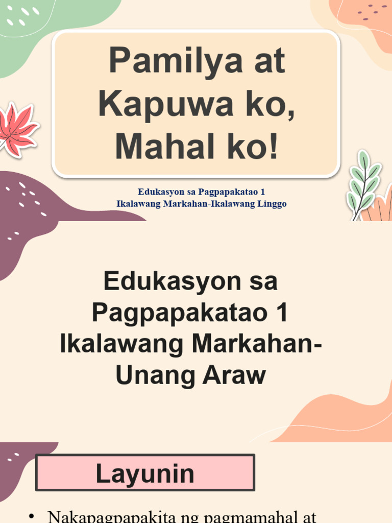 Esp1 Quarter 2 Week 2 | PDF