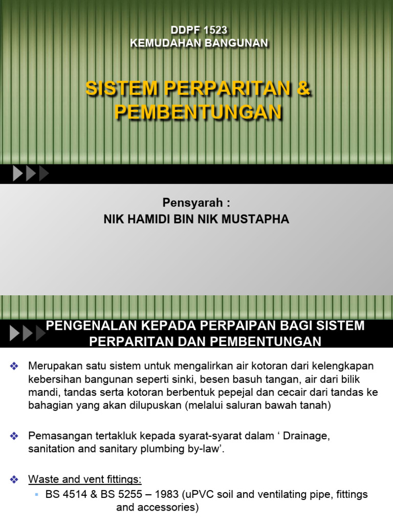 Sistem Peparitan Dan Pembentungan | PDF