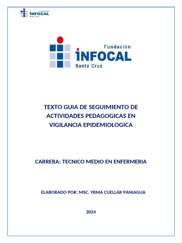 Texto Guia de Seguimiento A Actividades Pedagogicas de Vig | PDF | Tuberculosis | Epidemiología