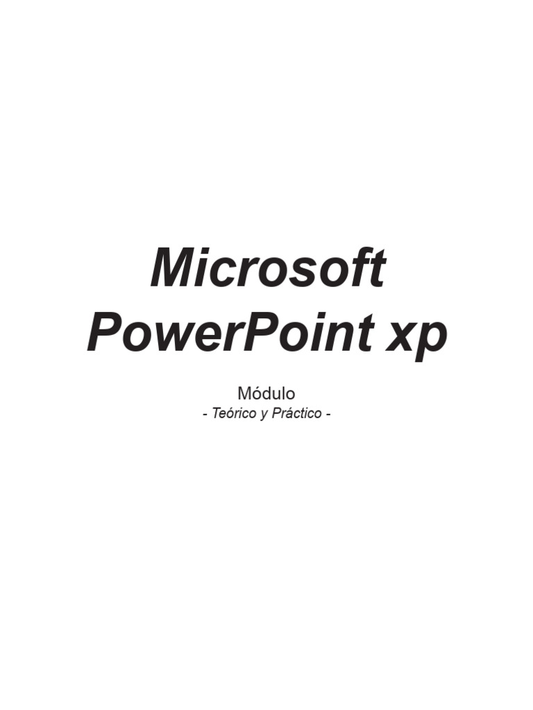 PowerPoint XP | Descargar gratis PDF | Microsoft PowerPoint | Ventana ...