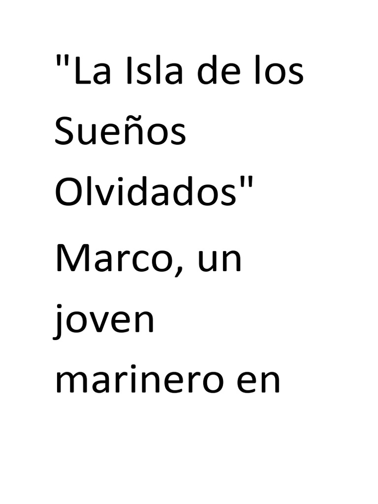 La Isla de Los Sueños Olvidados | PDF | Libros para adolescentes