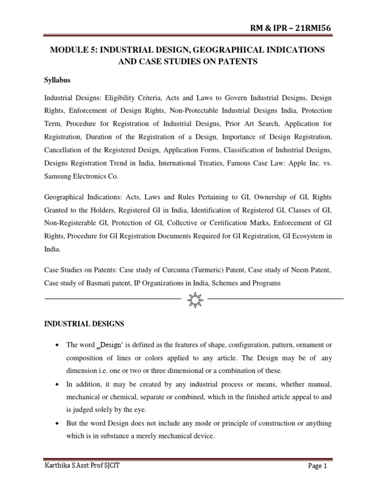 RM unit 5 | PDF | Intellectual Property | Intellectual Property Law