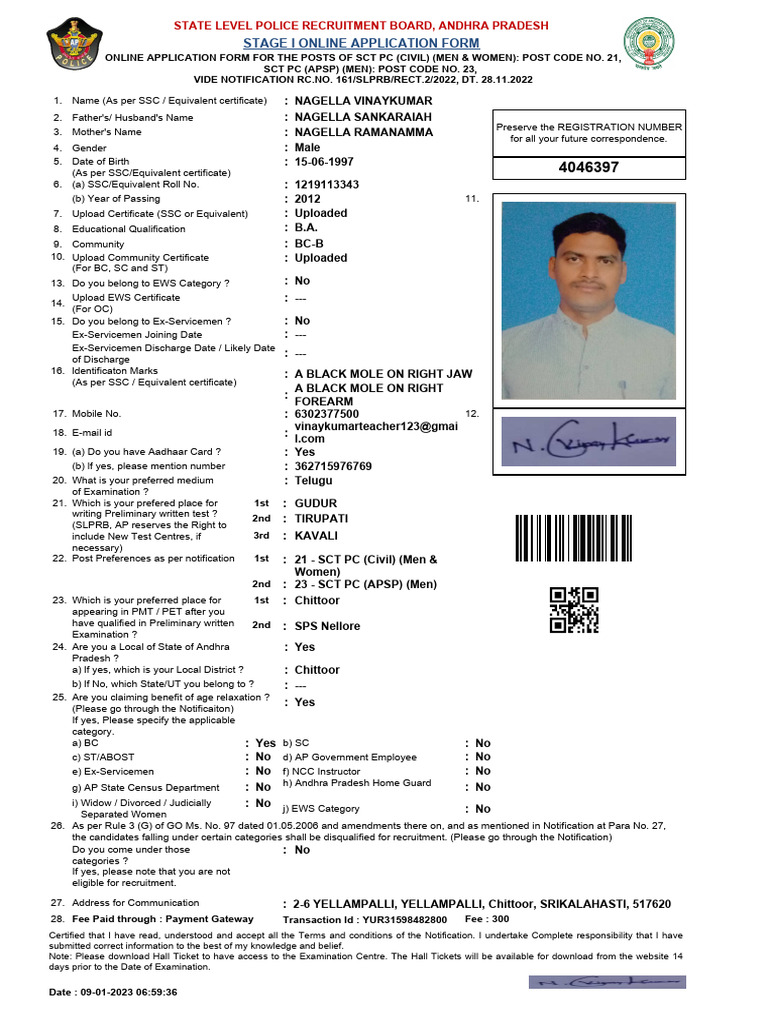 PC Application Prelims 4046397 | PDF
