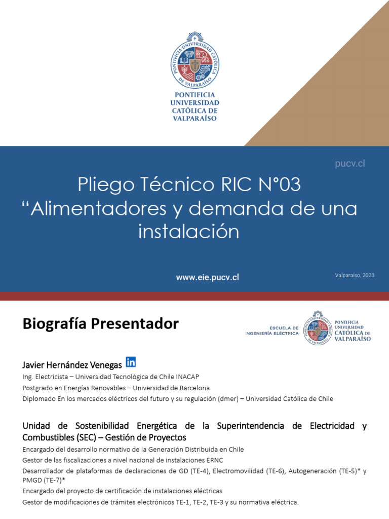 Ric 03 - Pucv | PDF | Resistencia Eléctrica y Conductancia | Conductor electrico
