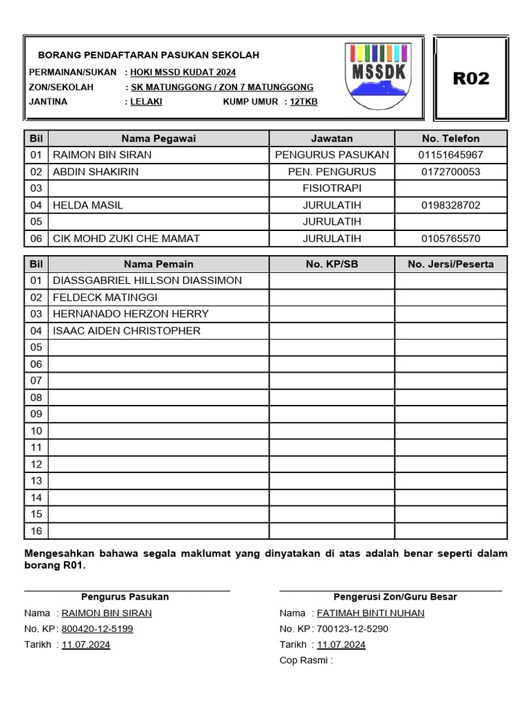 R02 SK Matunggong Hoki 2024 | PDF