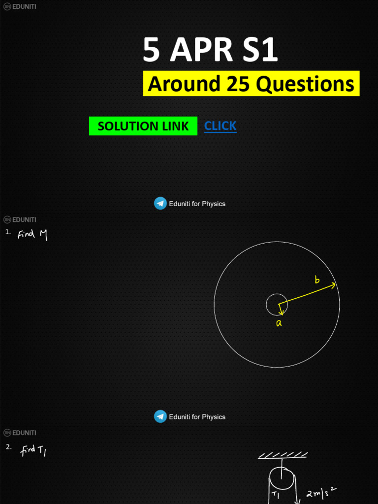 5th April S1 - Physics | PDF