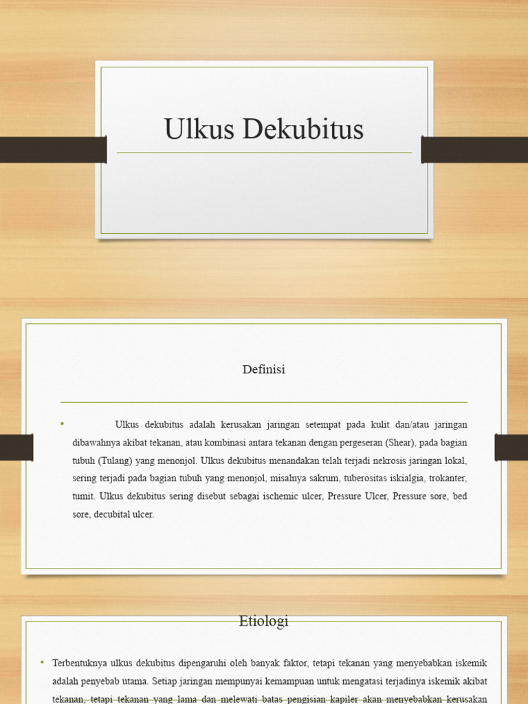 Stadium Ulkus Dekubitus pada Pasien 70 Tahun | PDF