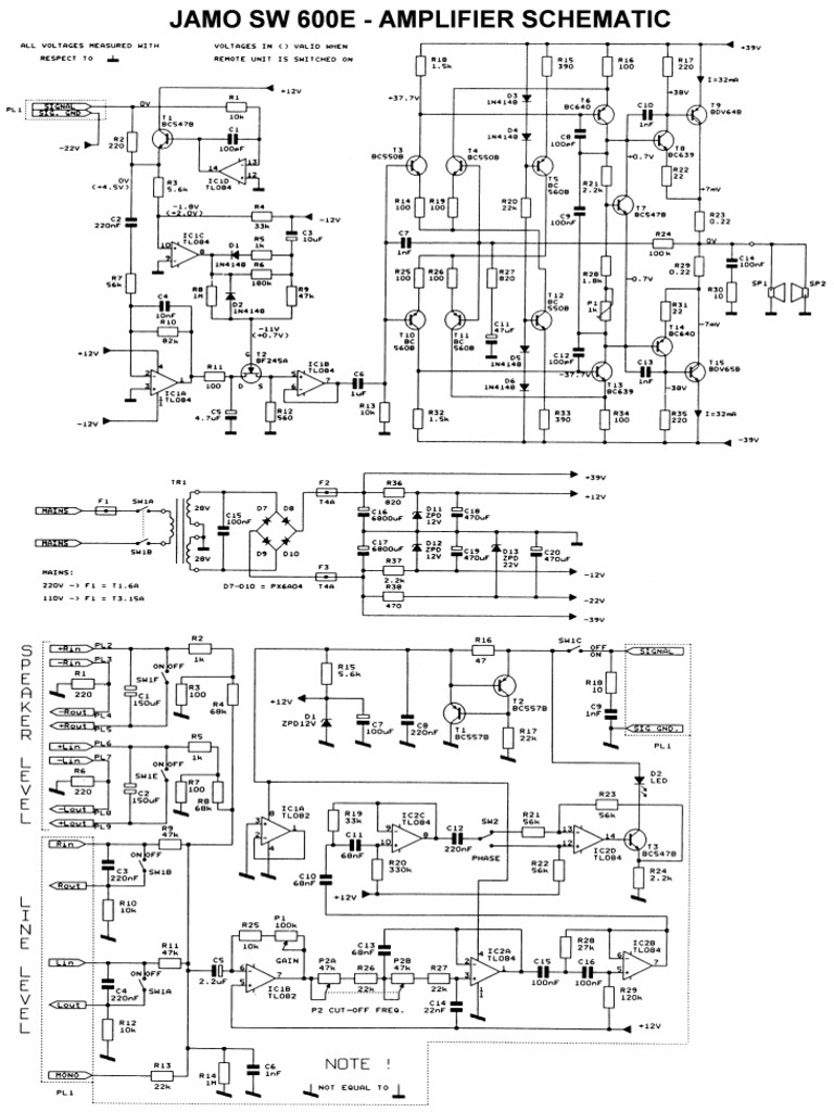 Jamo SW 600e SCH | PDF