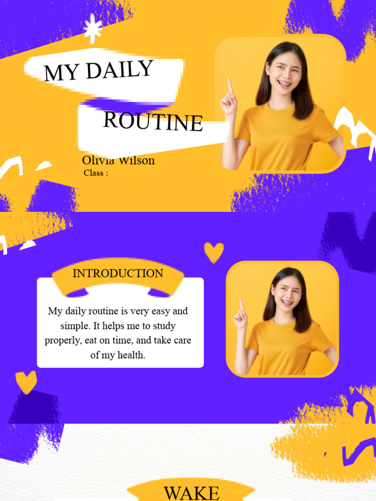 Kid Daily Routine Presentation | PDF