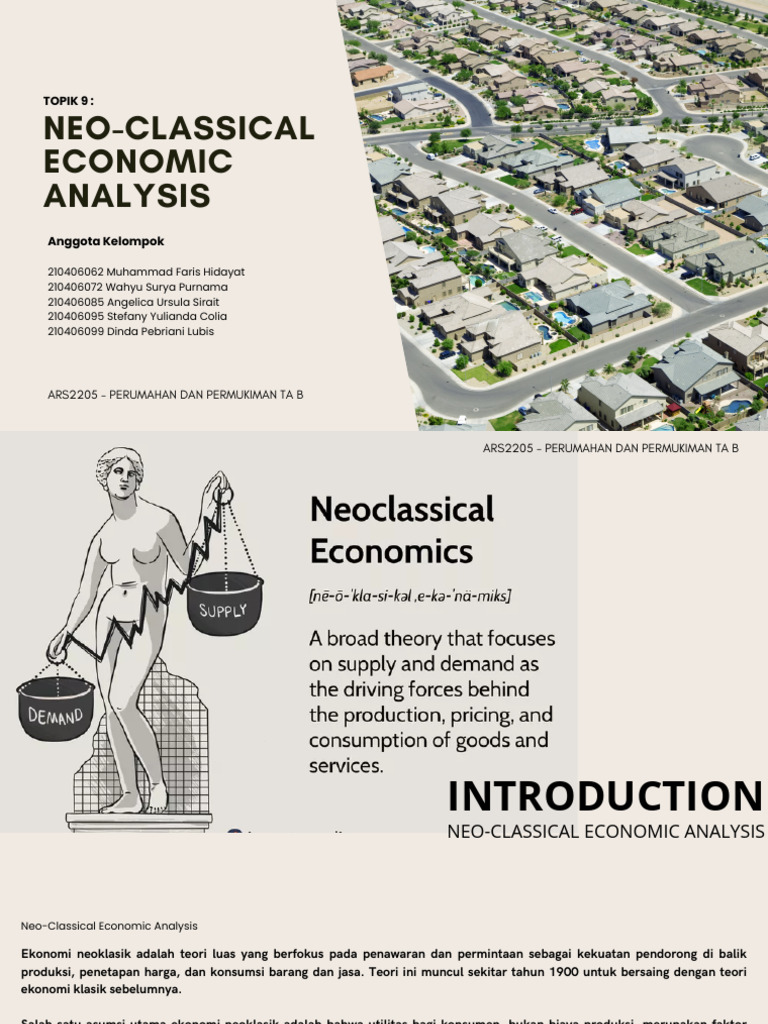 Neo-Classical Economic Analysis | PDF