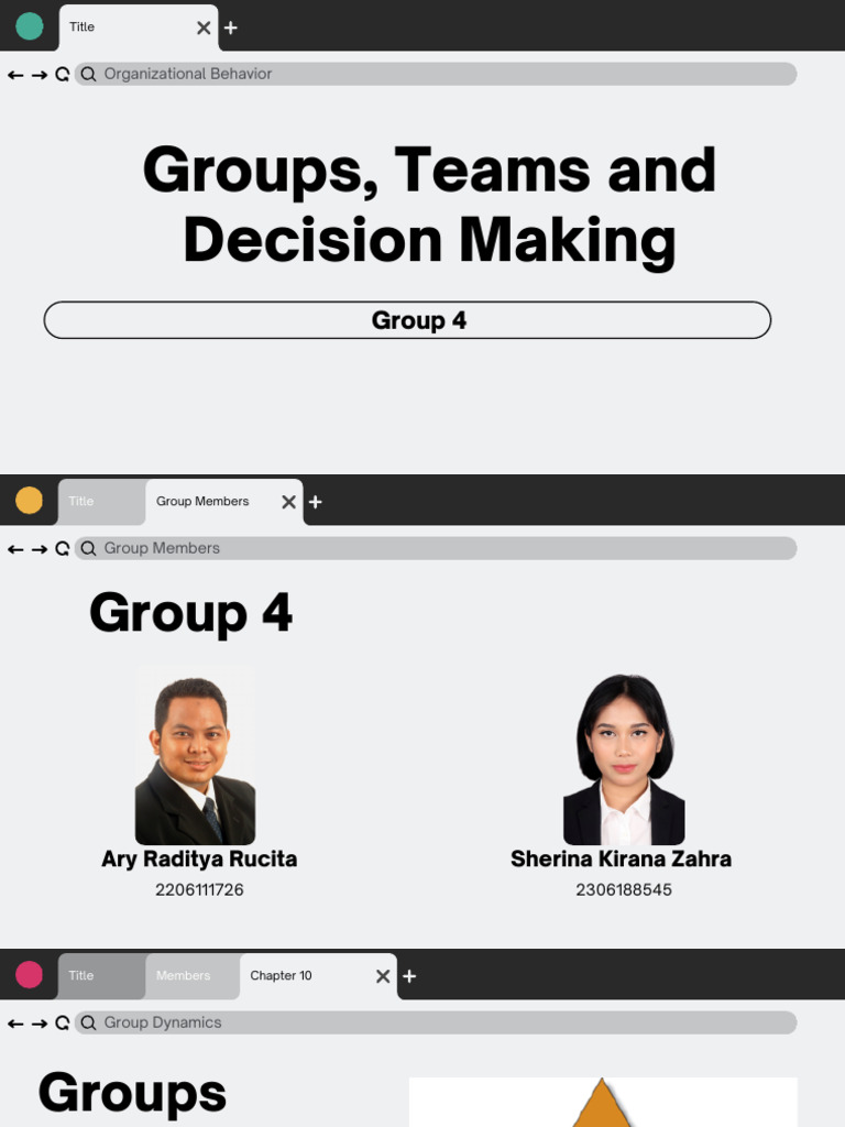 Organizational Behavior Presentation-G3 | PDF | Decision Making | Group Decision Making