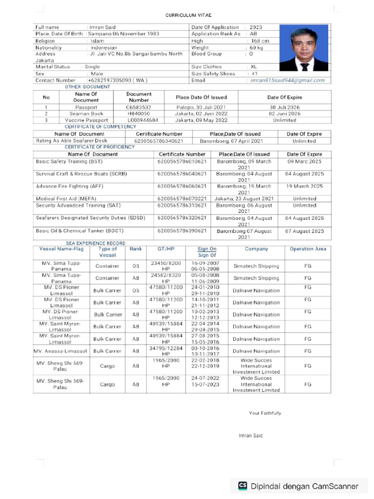CV. Imran Saidam - AB - Bulk | PDF