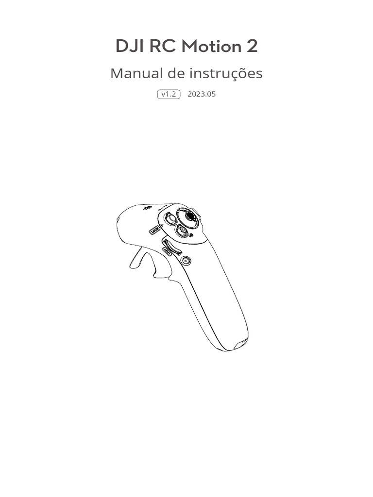 DJI RC Motion 2 User Manual PT | PDF | Voo | Aeronave