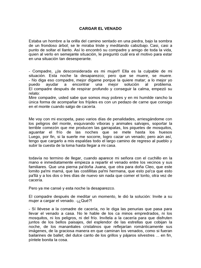 Cargar El Venado | PDF