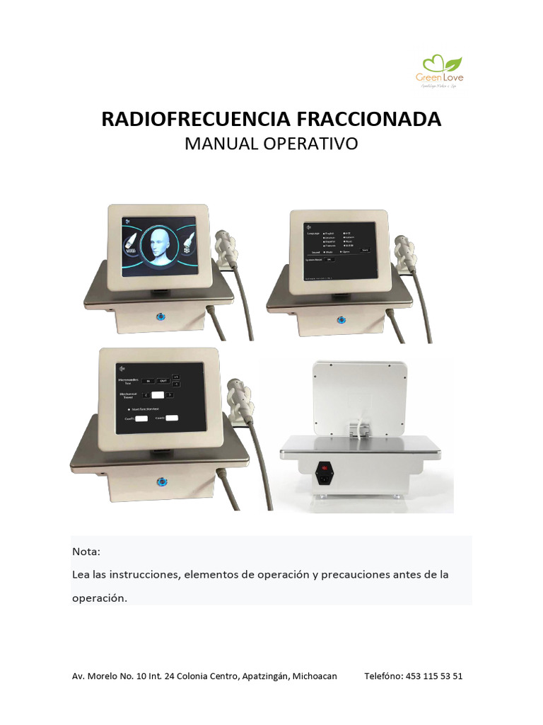 Manual Radiofrecuencia Fraccionada | PDF | Frecuencia de radio | Piel