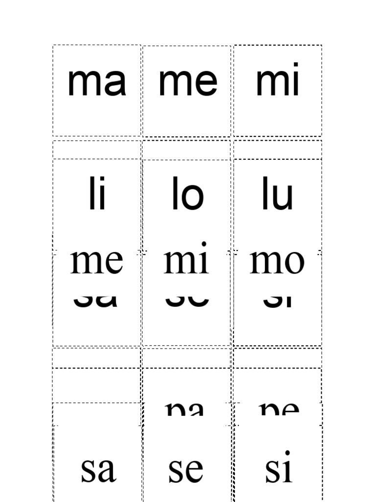 Silabas Imprimir | PDF