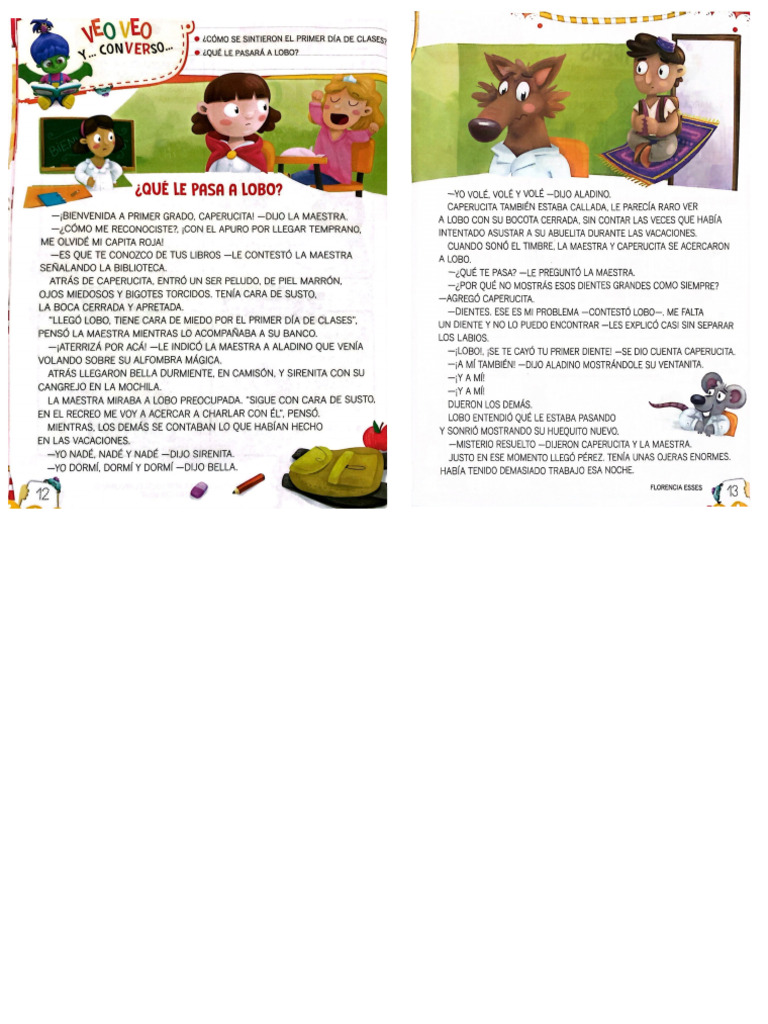 Que Le Pasa Al Lobo - Cuento | PDF