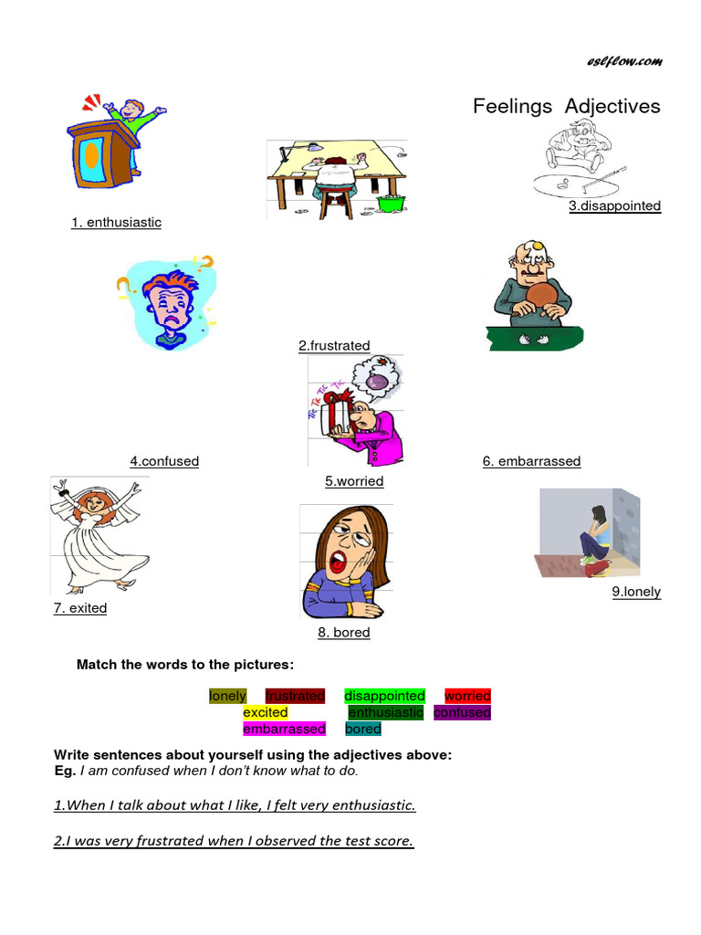 Adjectives for Describing Feelings | PDF