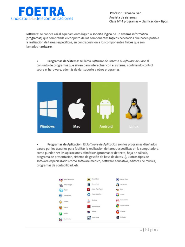 Clase #04 - Software Libre y Propietario | PDF | Software | Programa de computadora