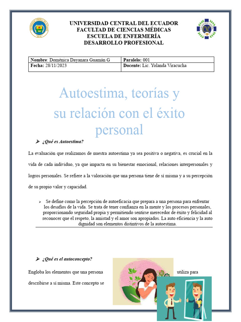 2. Autoestima y Teorias | PDF | Autoestima | Sicología