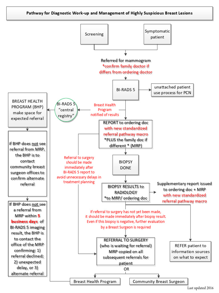 Breast Lesion Management Pathway | PDF | Breast Cancer | Biopsy